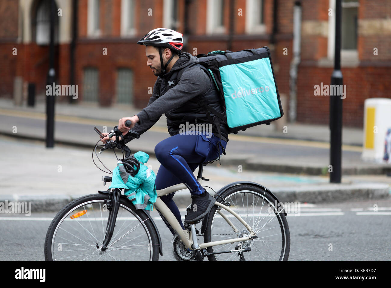 Deliveroo rider hi-res stock photography and images - Alamy