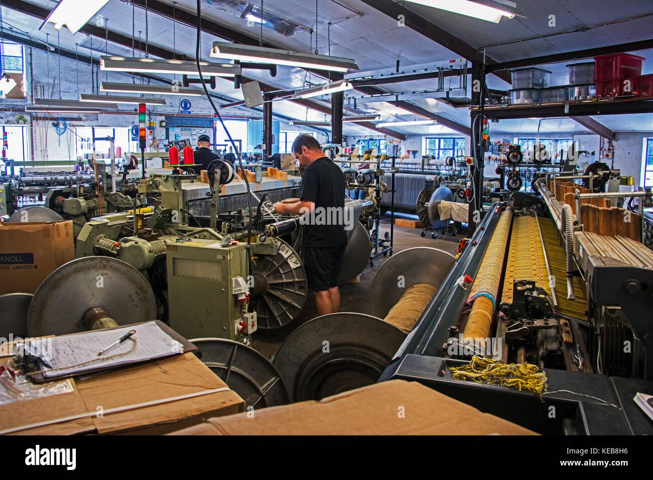 machine shop at Tregwynt mill.pemprokeshire.UK Stock Photo - Alamy
