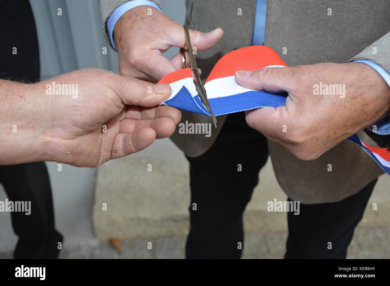 French ribbon (Inauguration Stock Photo - Alamy