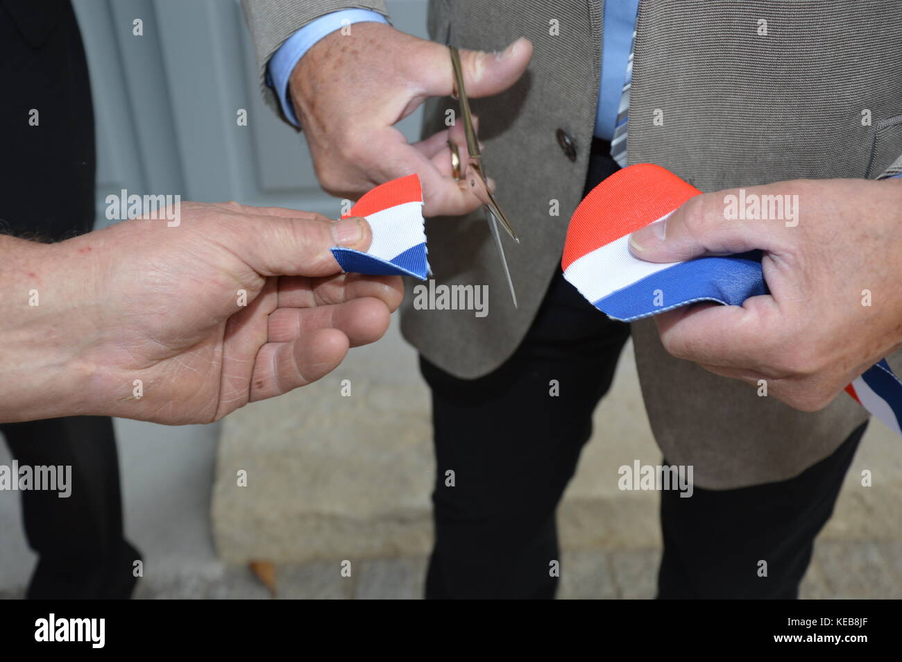 French ribbon (Inauguration Stock Photo - Alamy