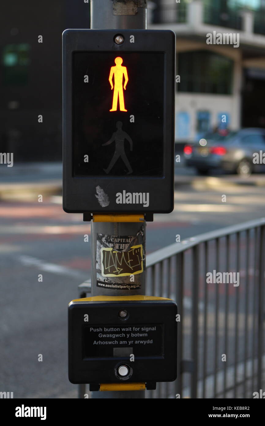Signs around Cardiff Stock Photo - Alamy