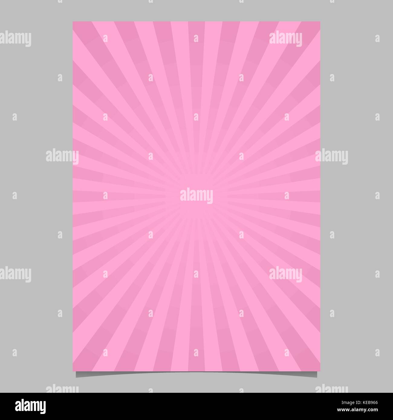Pink dynamic burst card template - vector document background graphic ...
