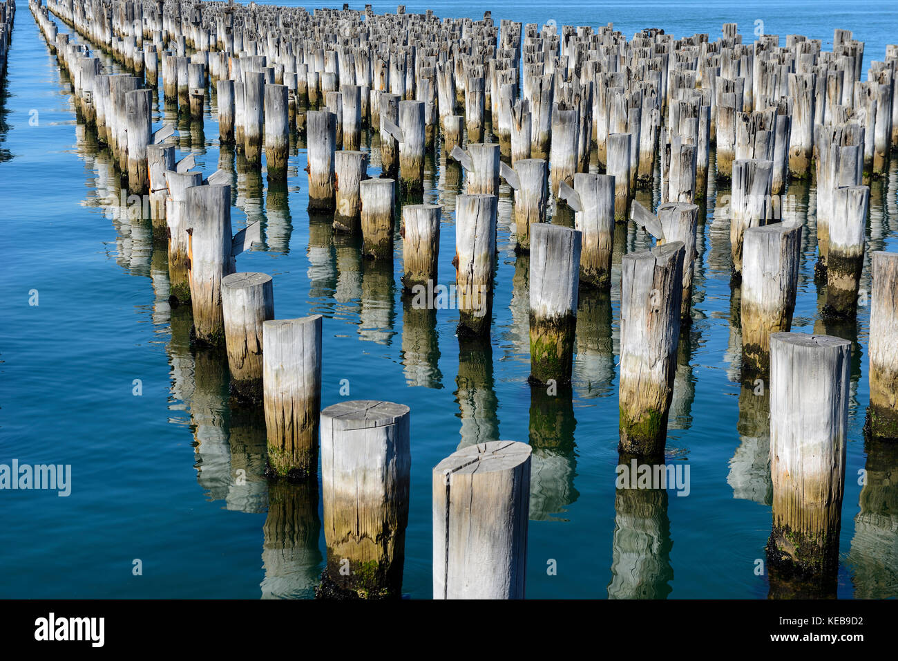 Old pier pylons hi-res stock photography and images - Alamy