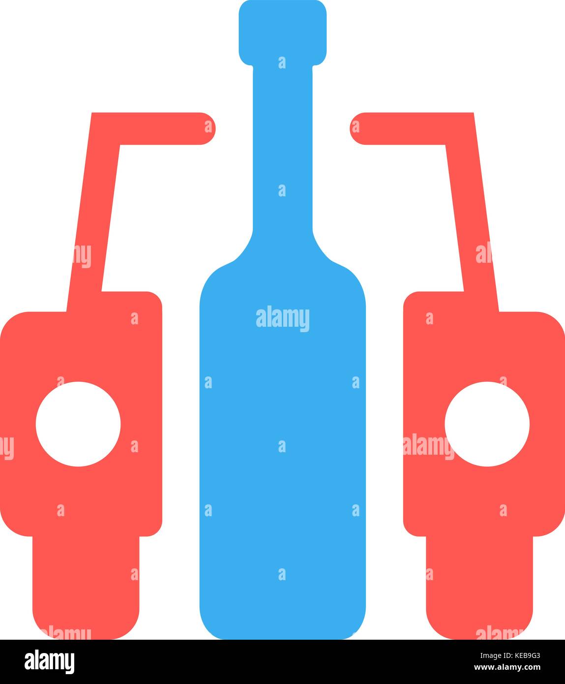 car and bottle like drunk driver sign Stock Vector Image & Art - Alamy