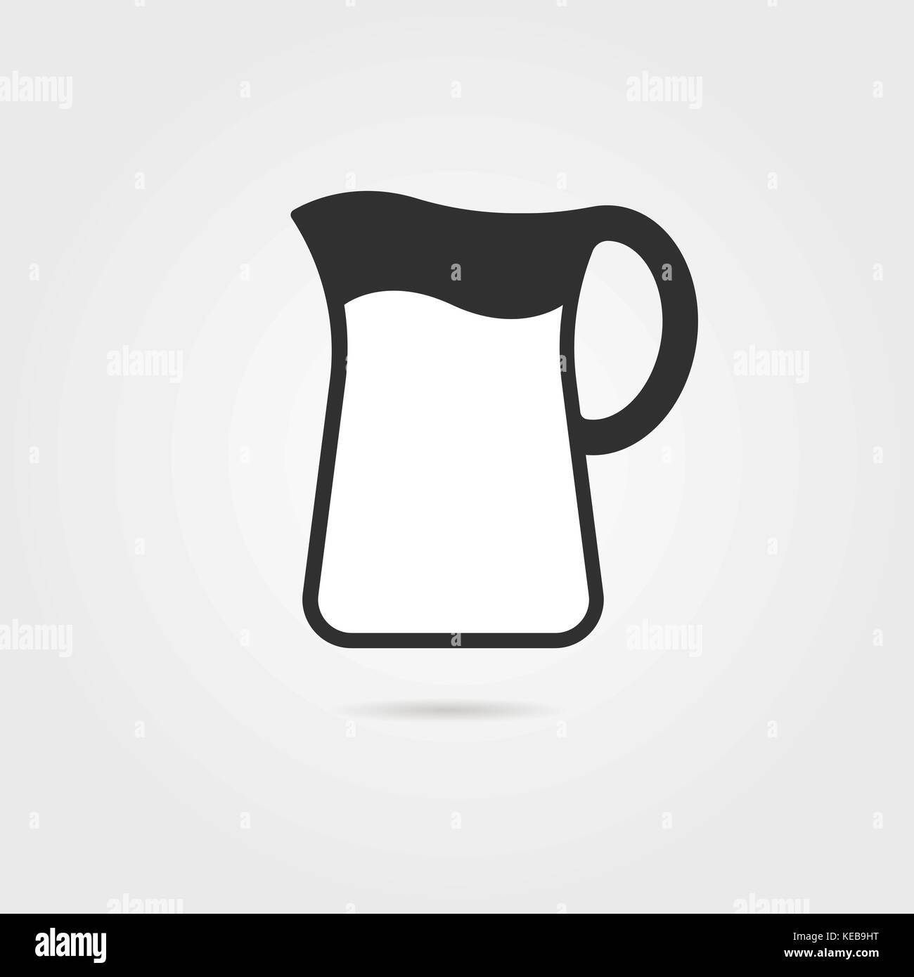 Empty glass pitcher on Stock Vector Images - Alamy