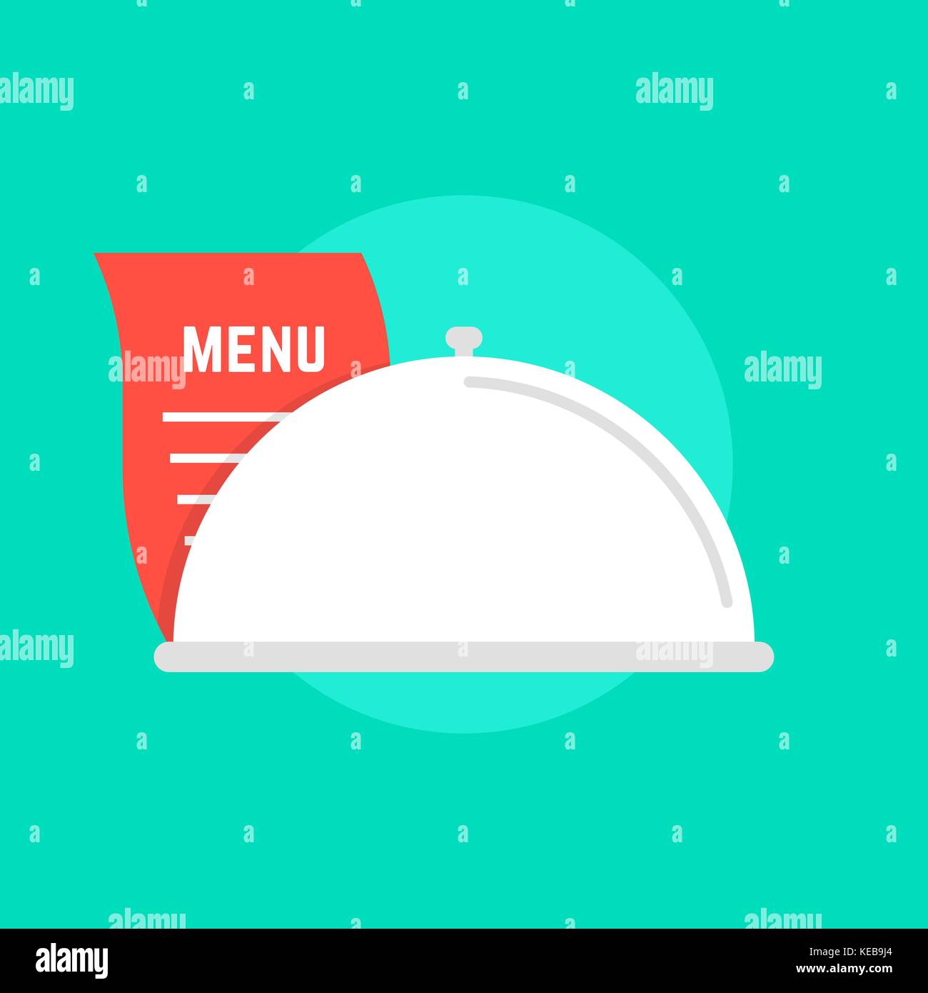 white dish icon with menu Stock Vector Image & Art - Alamy