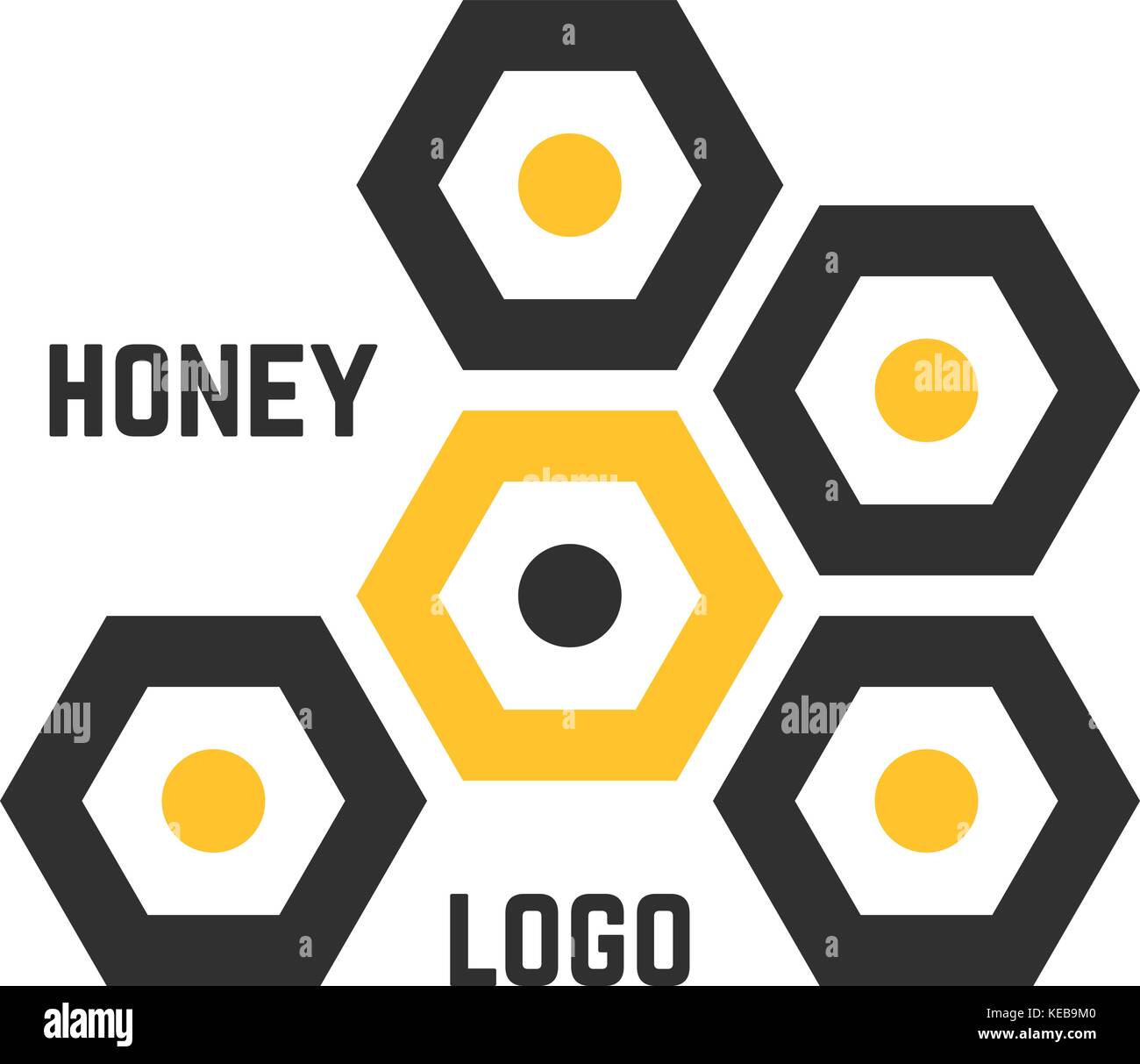 simple honeycomb abstract logotype Stock Vector Image & Art - Alamy