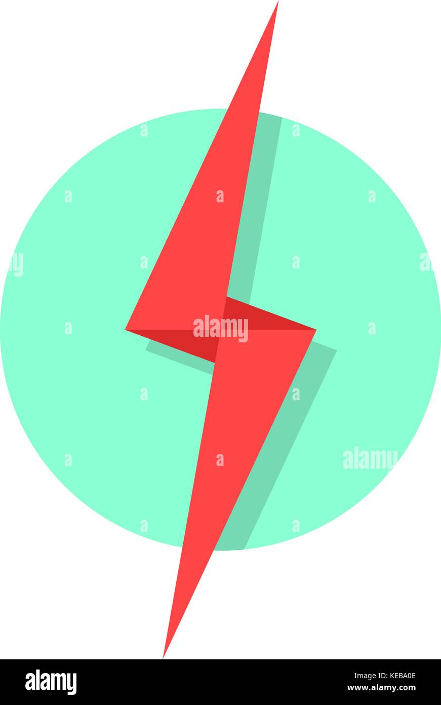 red lightning icon like flash logo Stock Vector Image & Art - Alamy