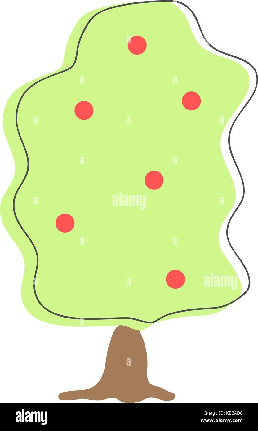 abstract apple tree icon Stock Vector Image & Art - Alamy