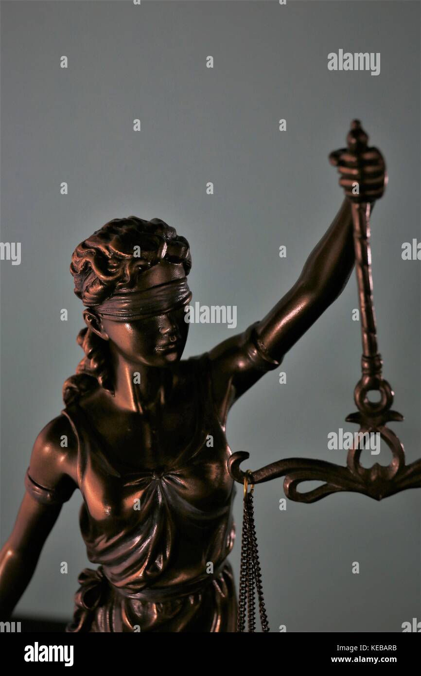 An concept Image of a dark justice Lady - symbol Stock Photo - Alamy