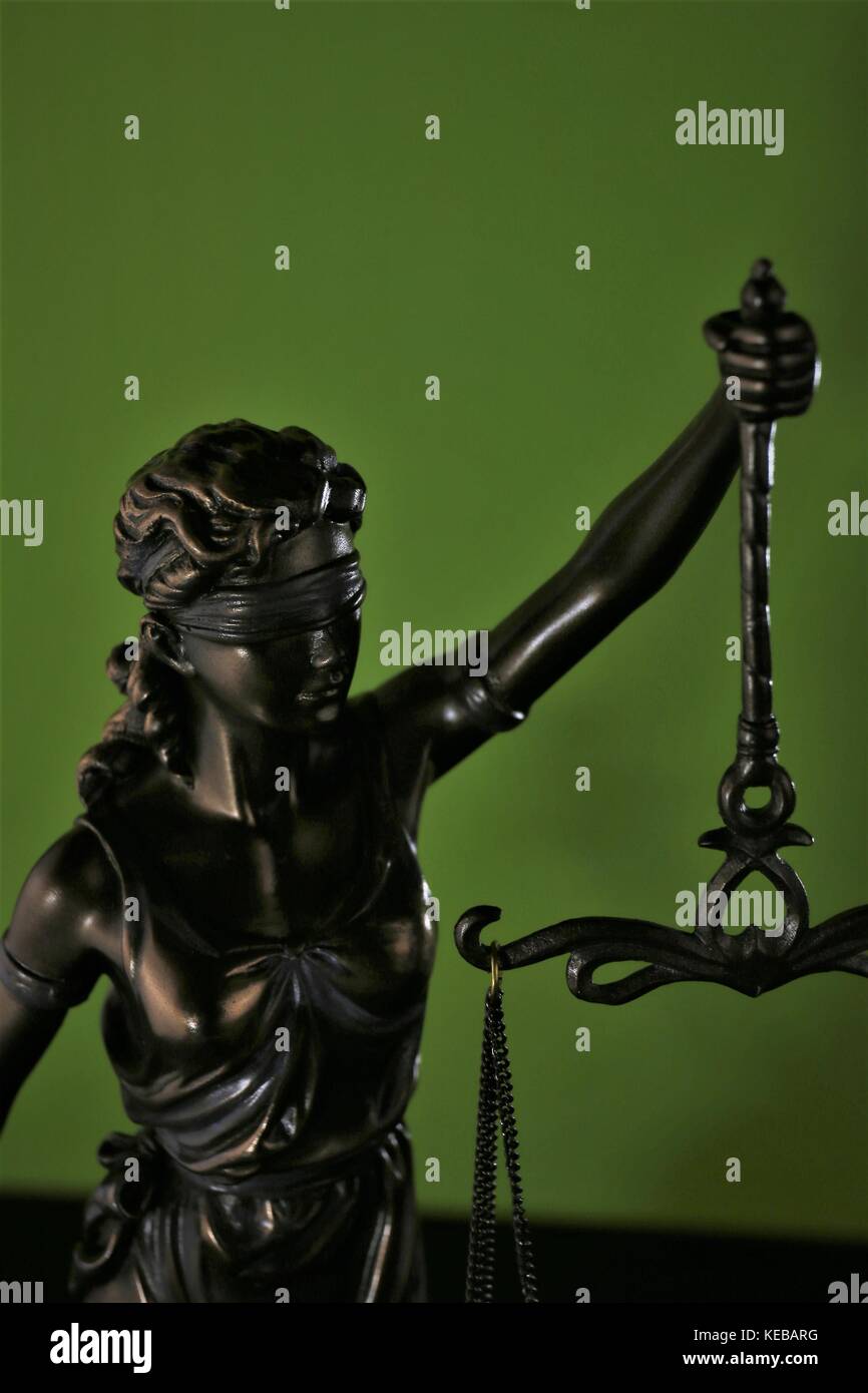 An concept Image of a dark justice Lady - symbol Stock Photo - Alamy