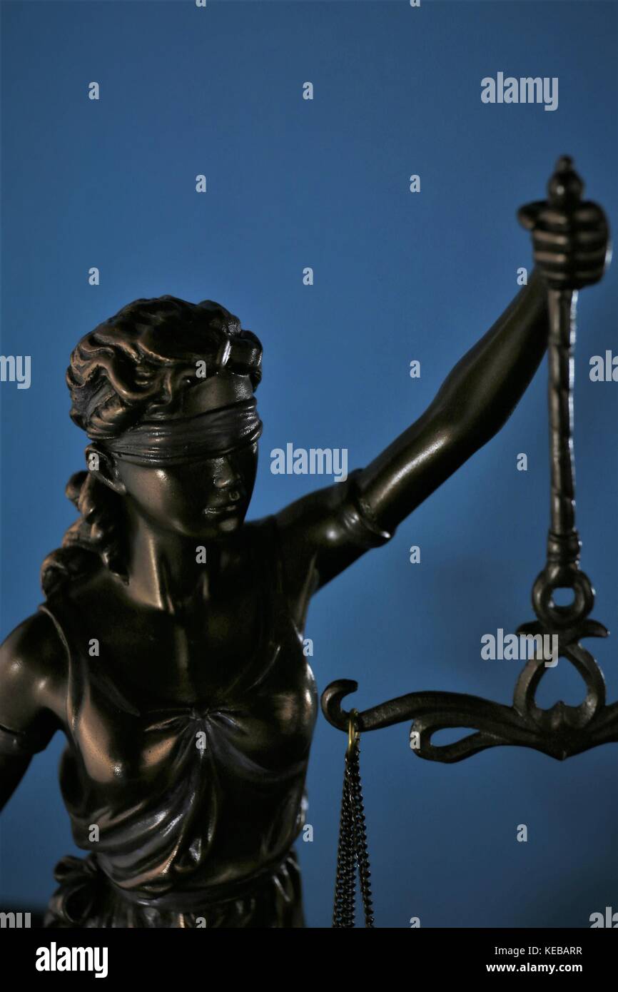 An concept Image of a dark justice Lady - symbol Stock Photo - Alamy