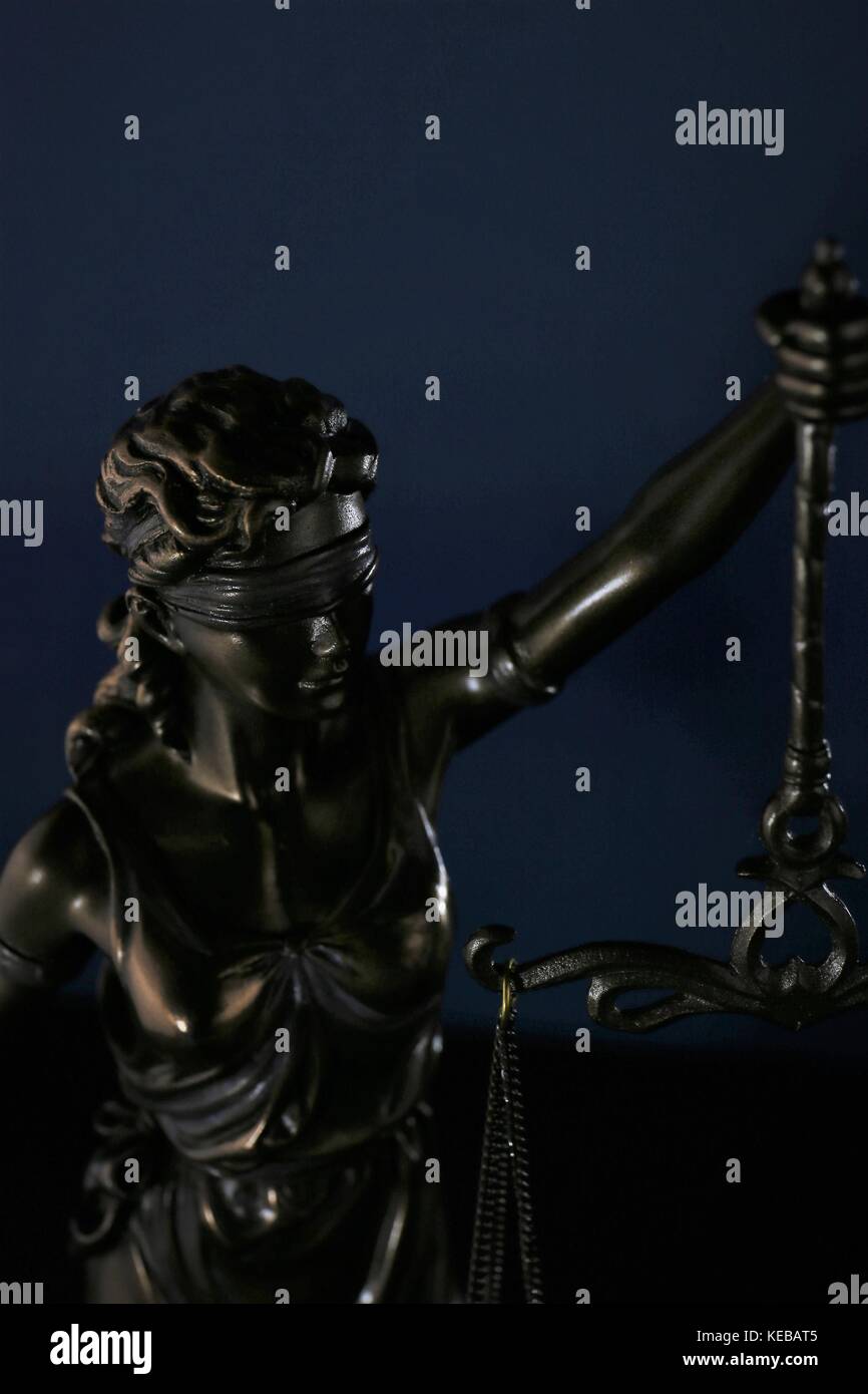 An concept Image of a dark justice Lady - symbol Stock Photo - Alamy