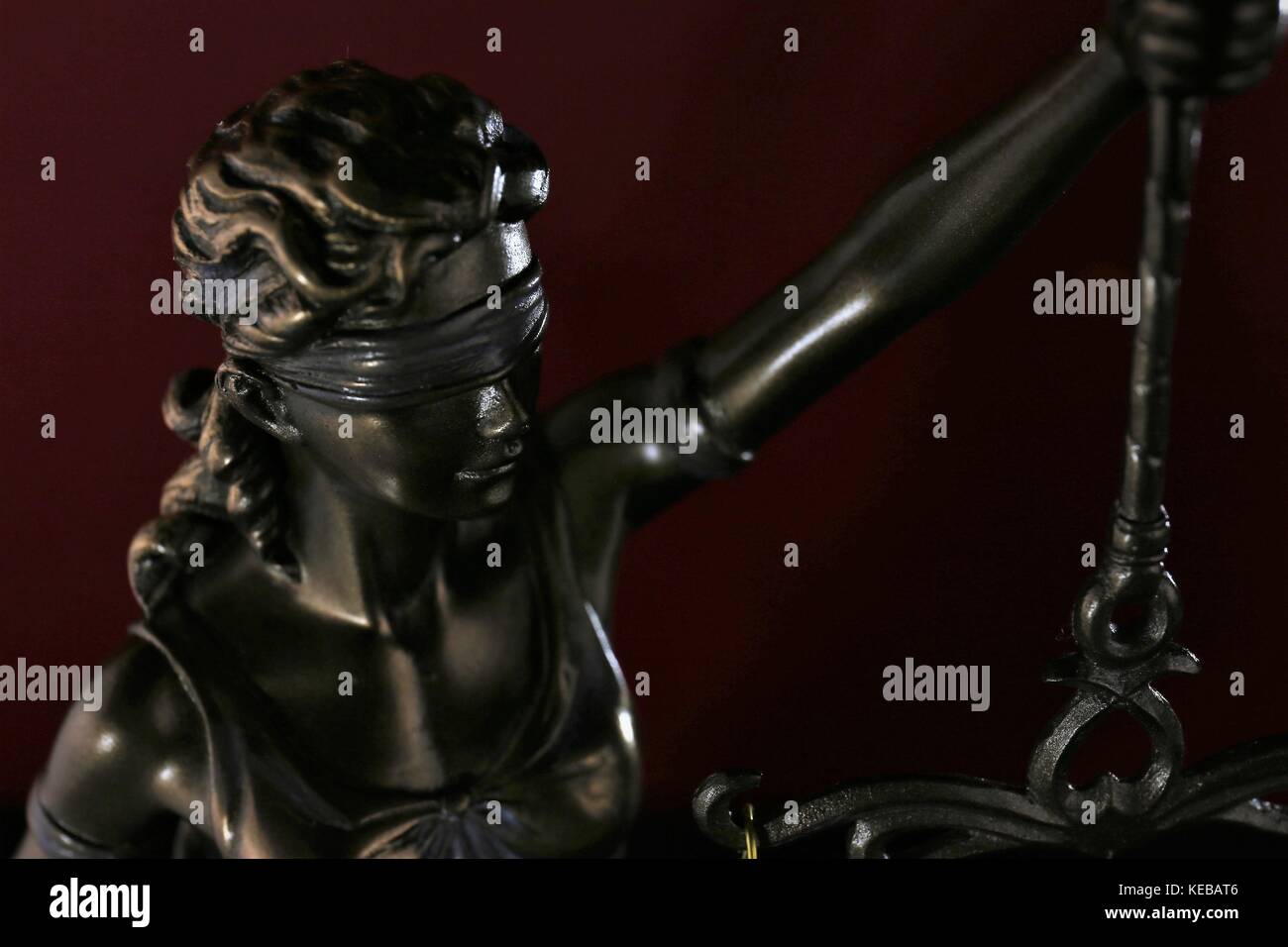 An concept Image of a dark justice Lady - symbol Stock Photo - Alamy