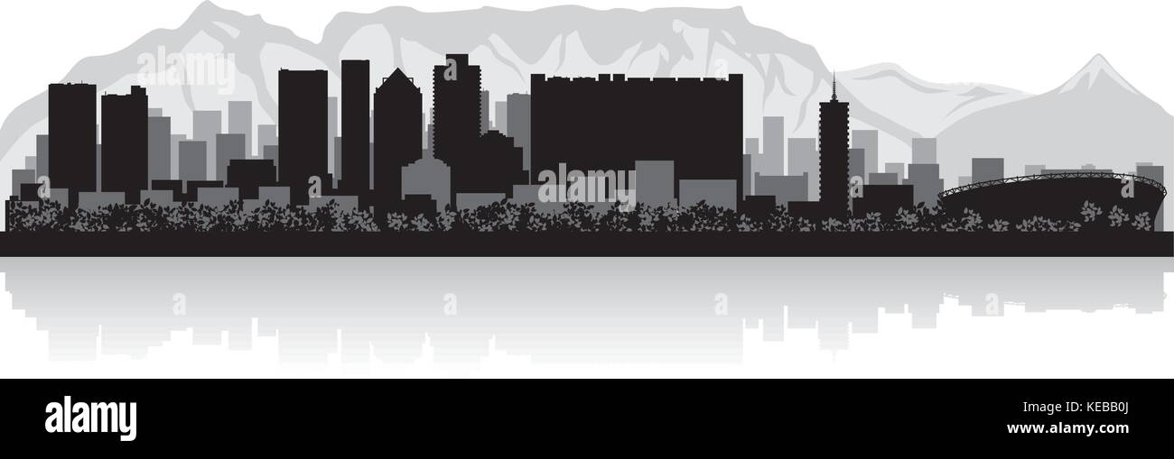 Cape Town city skyline silhouette vector illustration Stock Vector ...