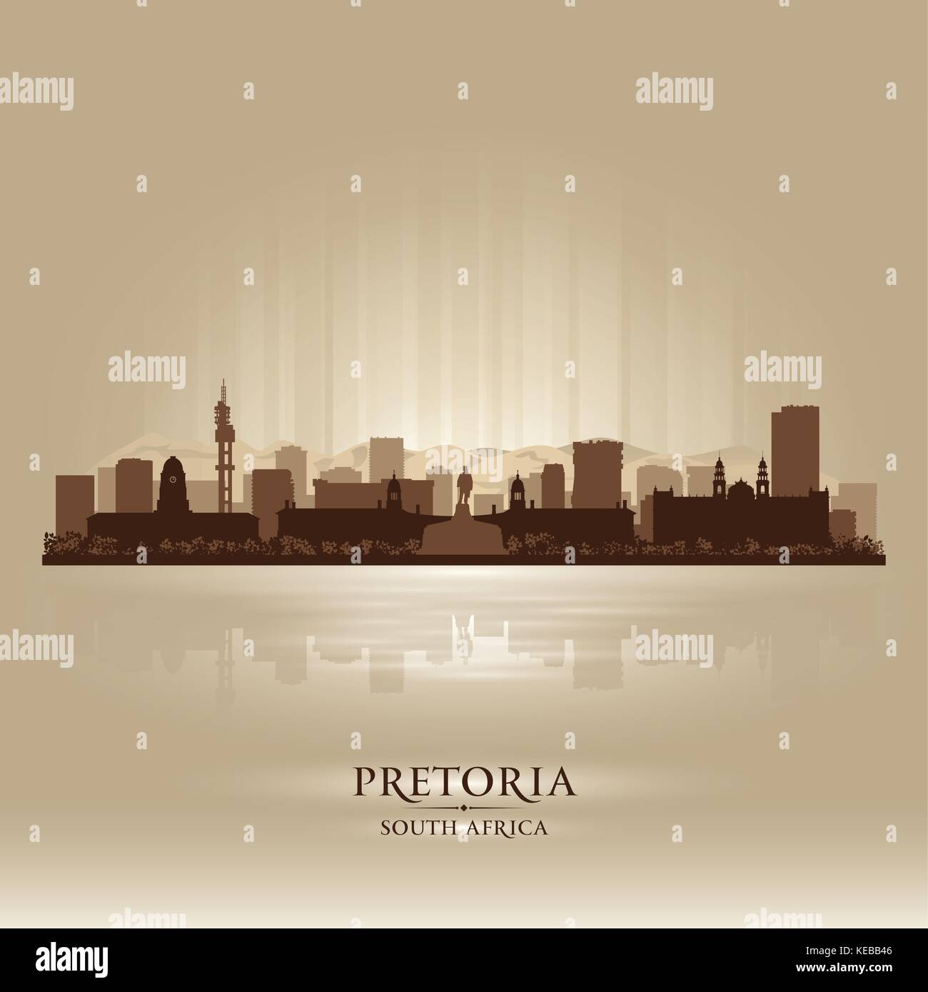 Pretoria south africa cityscape Stock Vector Images - Alamy
