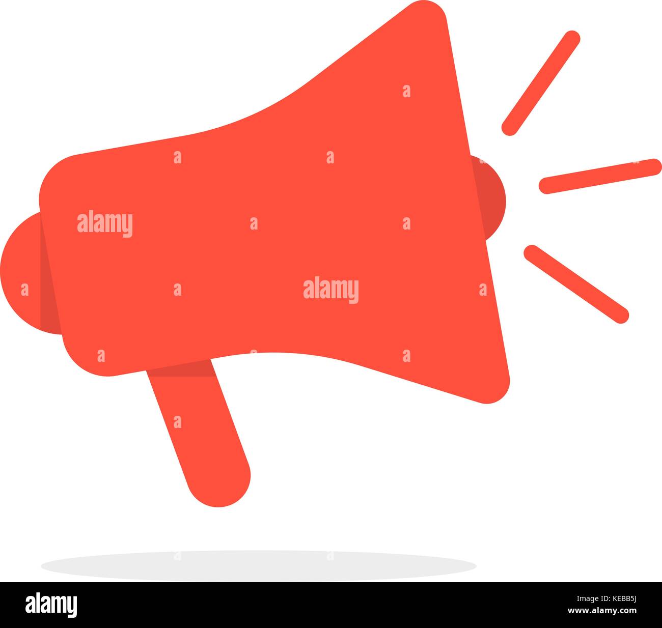 Megaphone icon digital red hi-res stock photography and images - Alamy