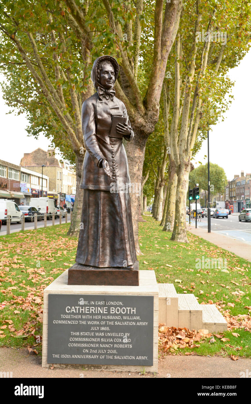 Statue of Catherine Booth a co-founder of the Salvation Army on Mile ...
