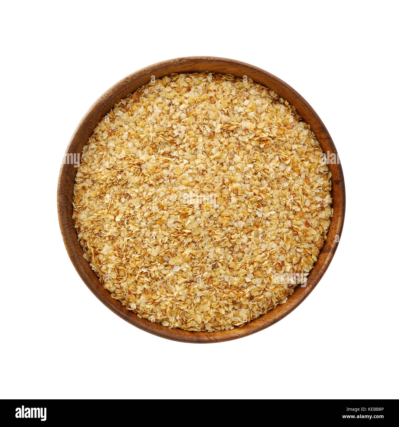 Wheat germ in bowl isolated on white background Stock Photo - Alamy