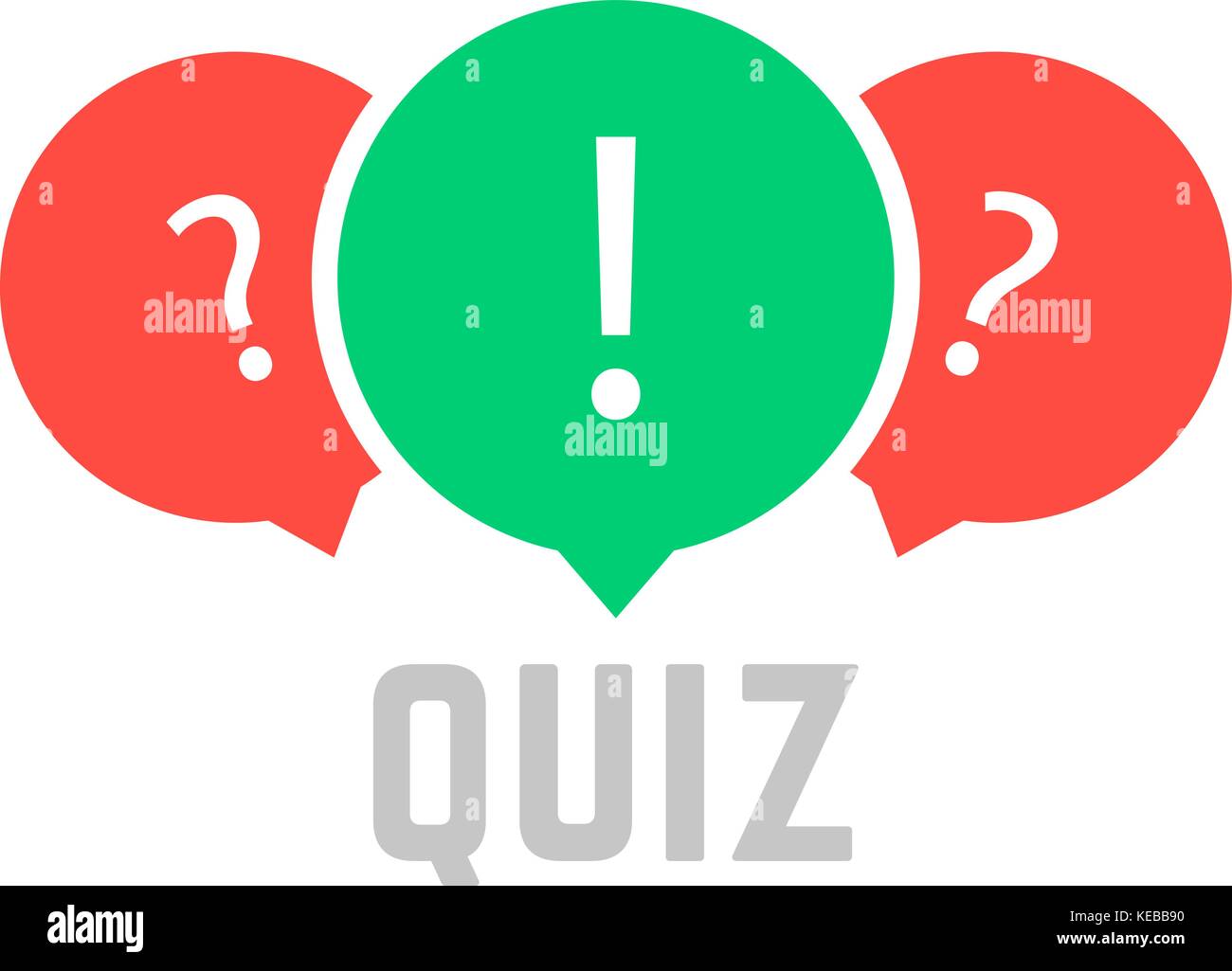 Quiz button concept isolated Stock Vector Images - Alamy