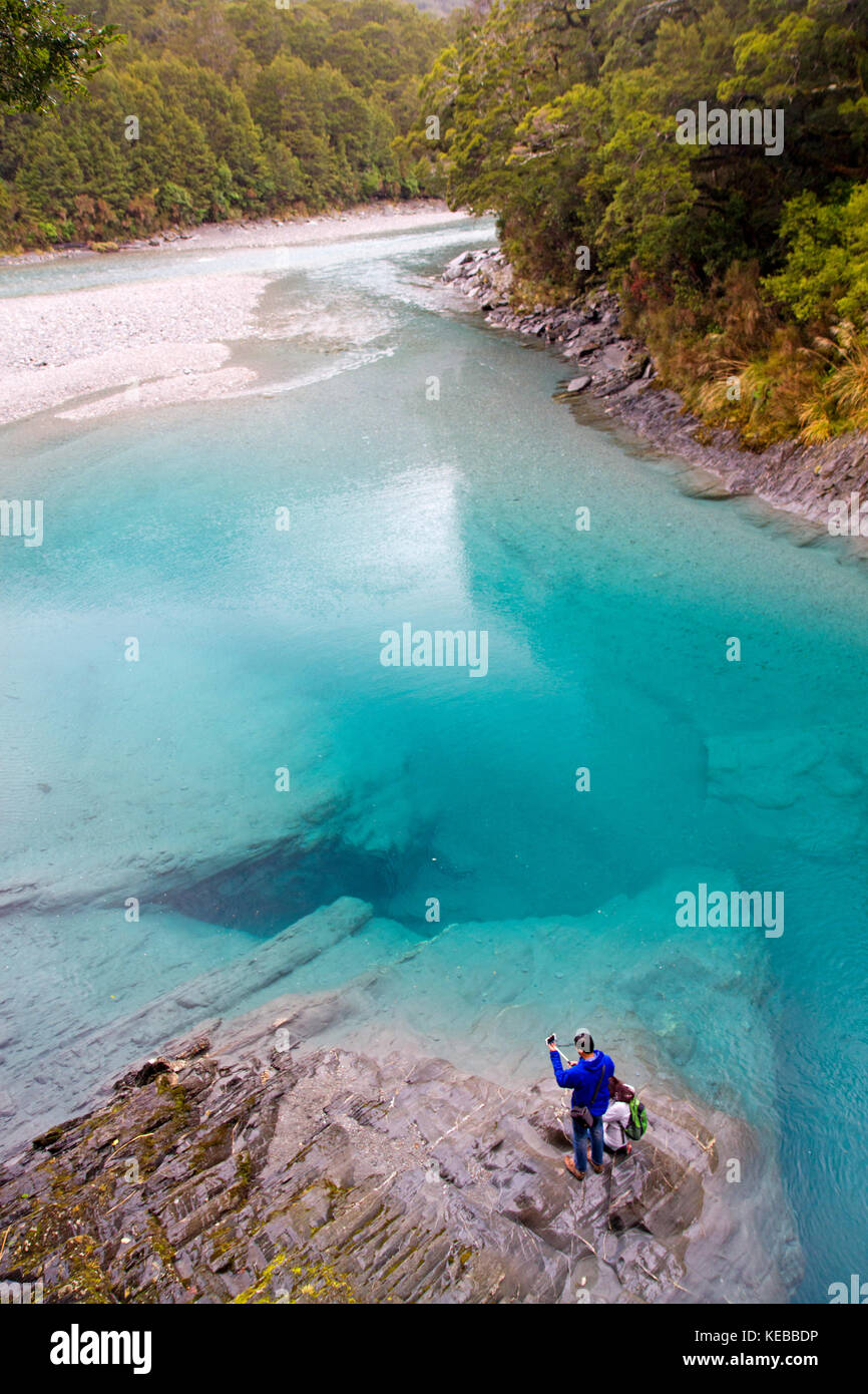 Blue pools haast new zealand hi-res stock photography and images - Alamy