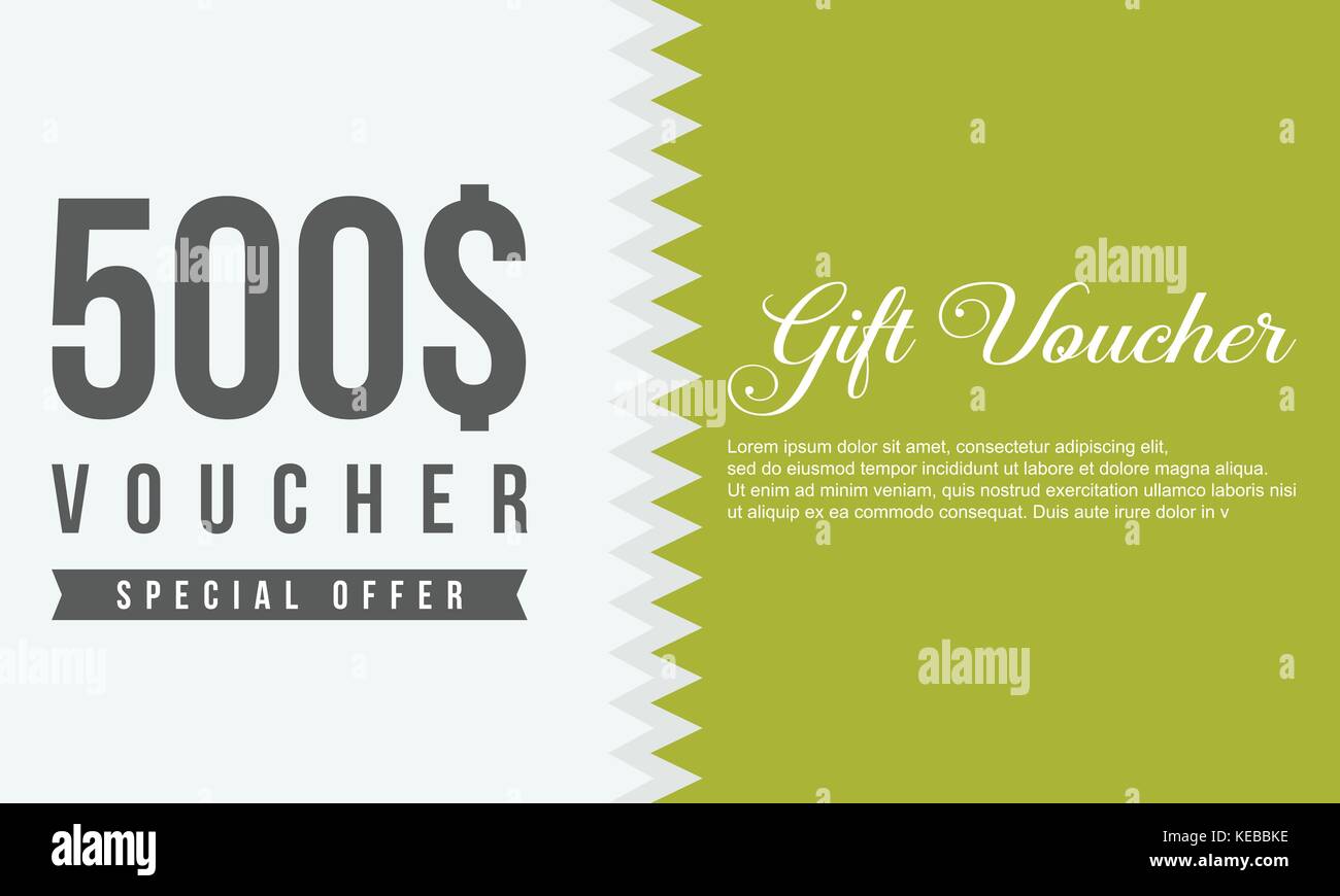 Gift voucher design style collection Stock Vector Image & Art - Alamy