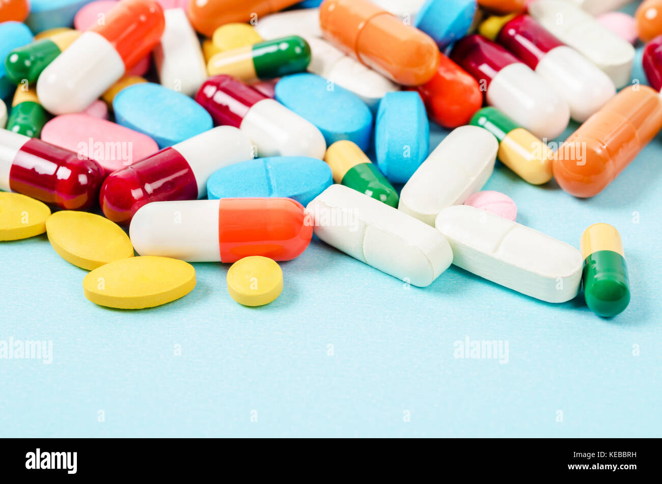 Generic prescription medicine drugs pills and assorted pharmaceutical ...