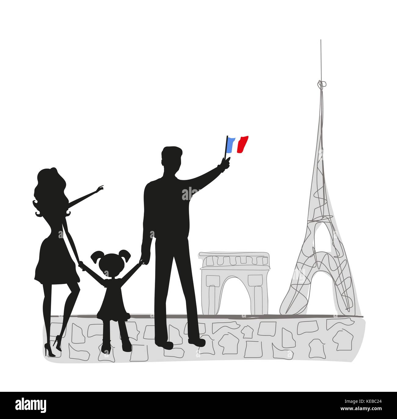 Tourists france paris Cut Out Stock Images & Pictures - Alamy