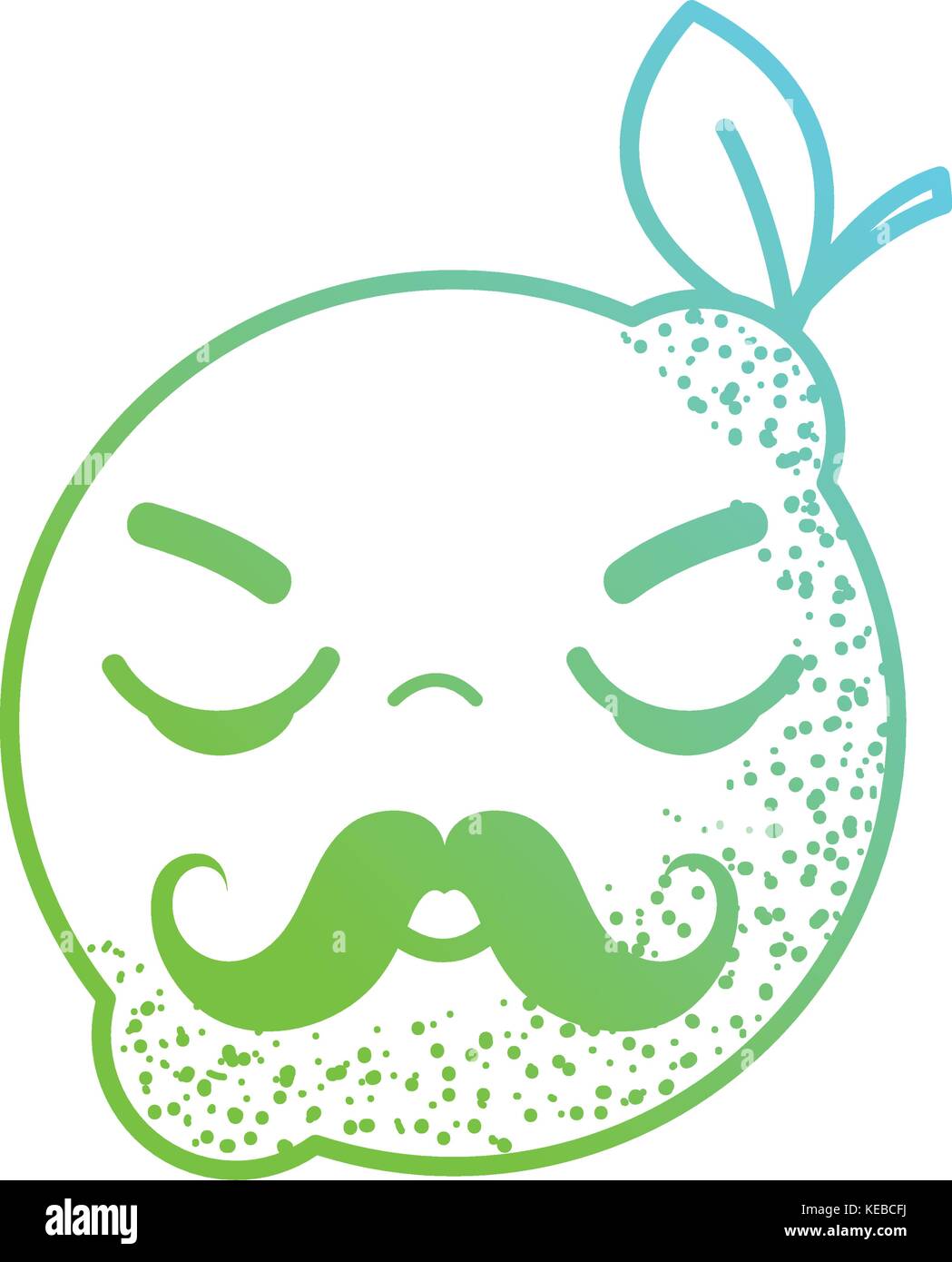 line kawaii cute angry lemon Stock Vector Image & Art - Alamy