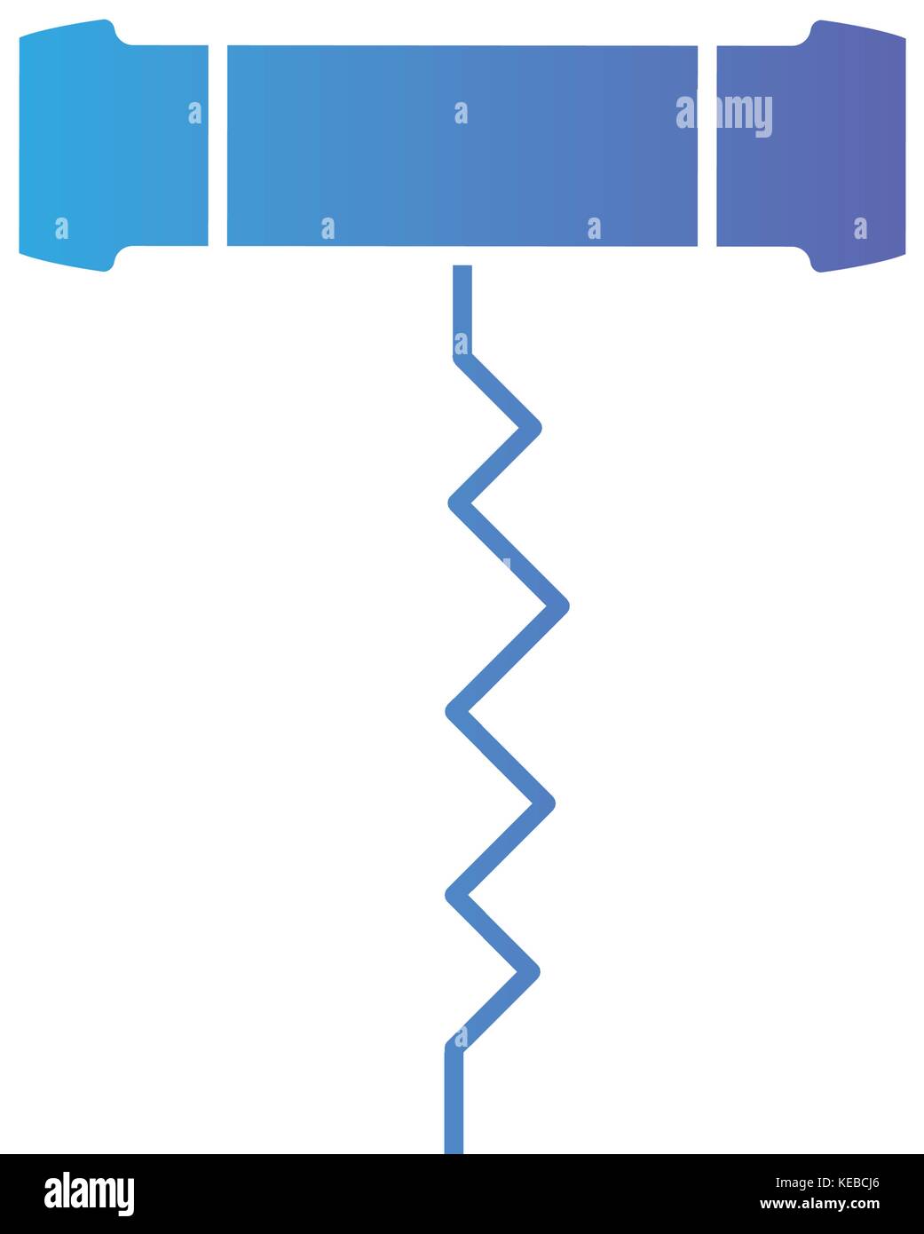 line corkscrew utensil to bottle wine Stock Vector Image & Art - Alamy