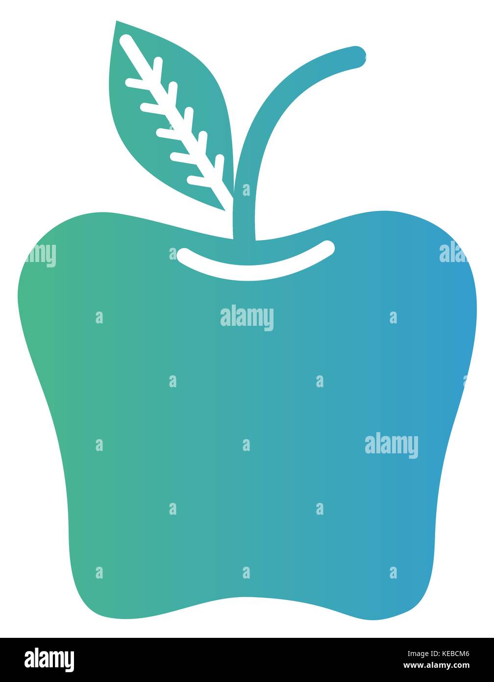 line delicious apple fruit nutrition Stock Vector Image & Art - Alamy