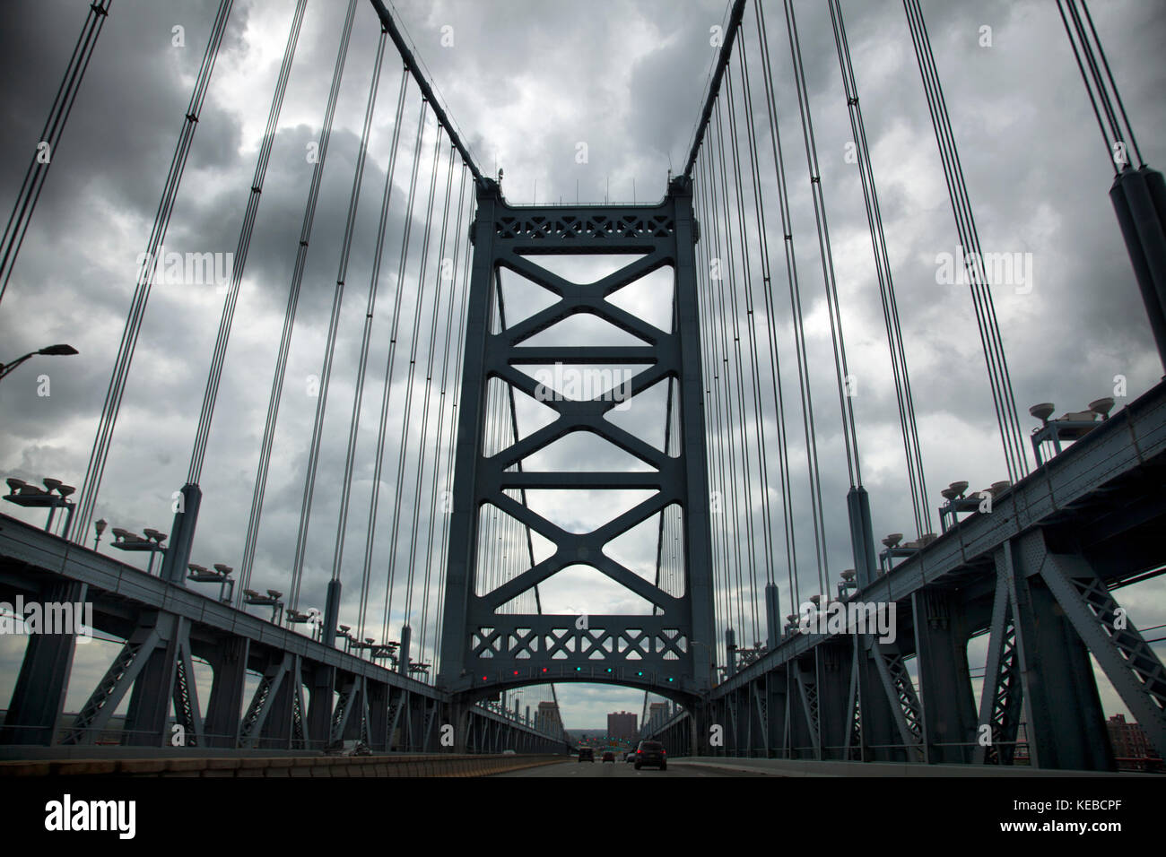 Benjamin Franklin Bridge in Philadelphia - USA Stock Photo - Alamy