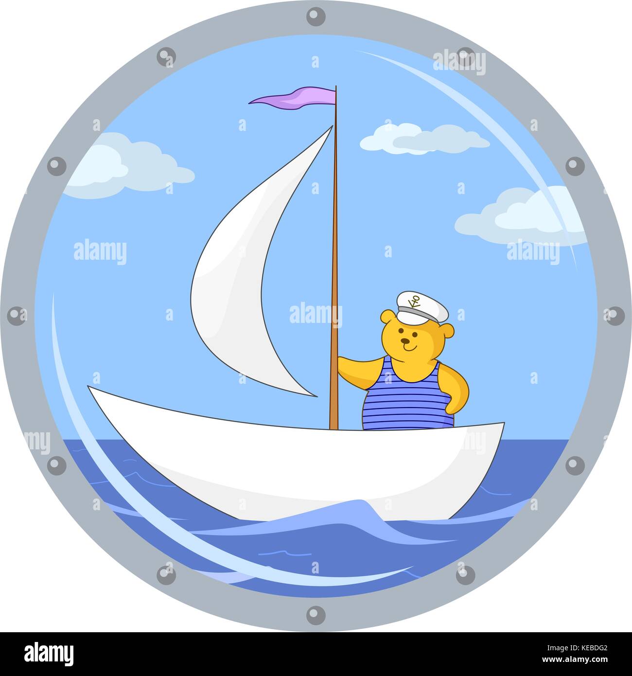 Window cruise ship porthole Stock Vector Images - Alamy