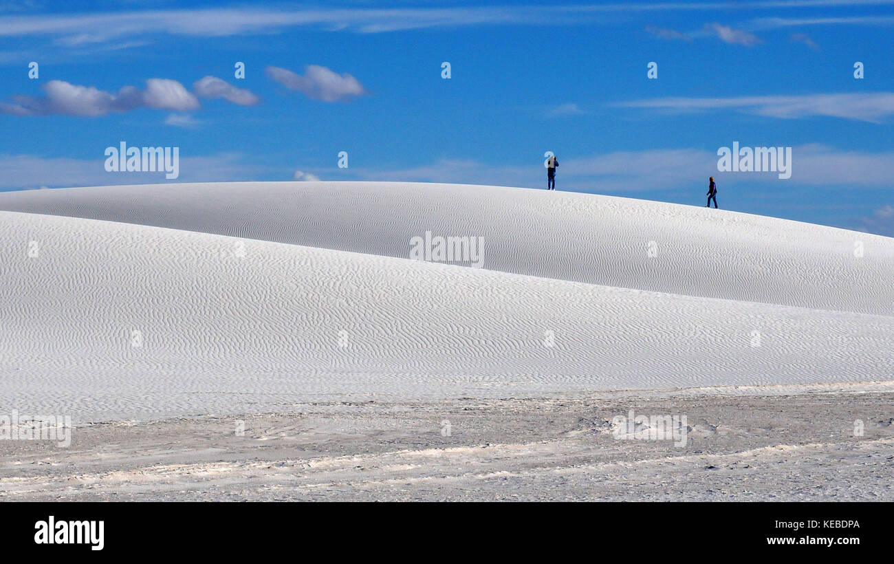 The White Sands desert is located in Tularosa Basin New Mexico Stock ...