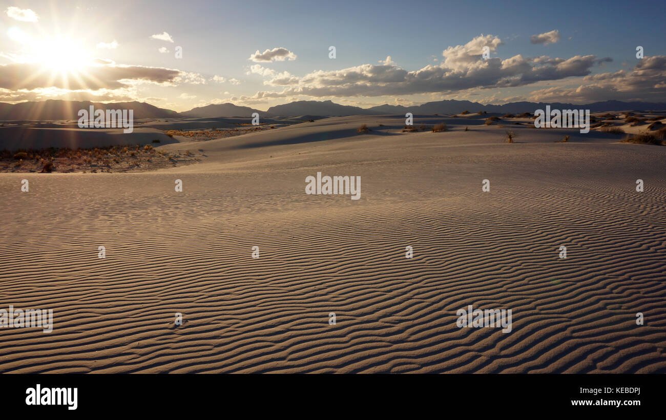 The White Sands desert is located in Tularosa Basin New Mexico Stock ...
