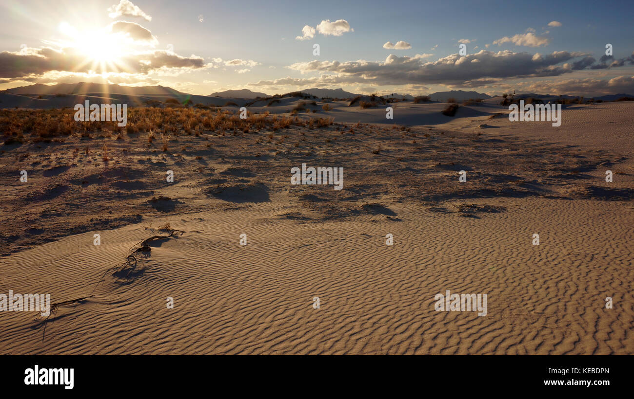 The White Sands desert is located in Tularosa Basin New Mexico Stock ...