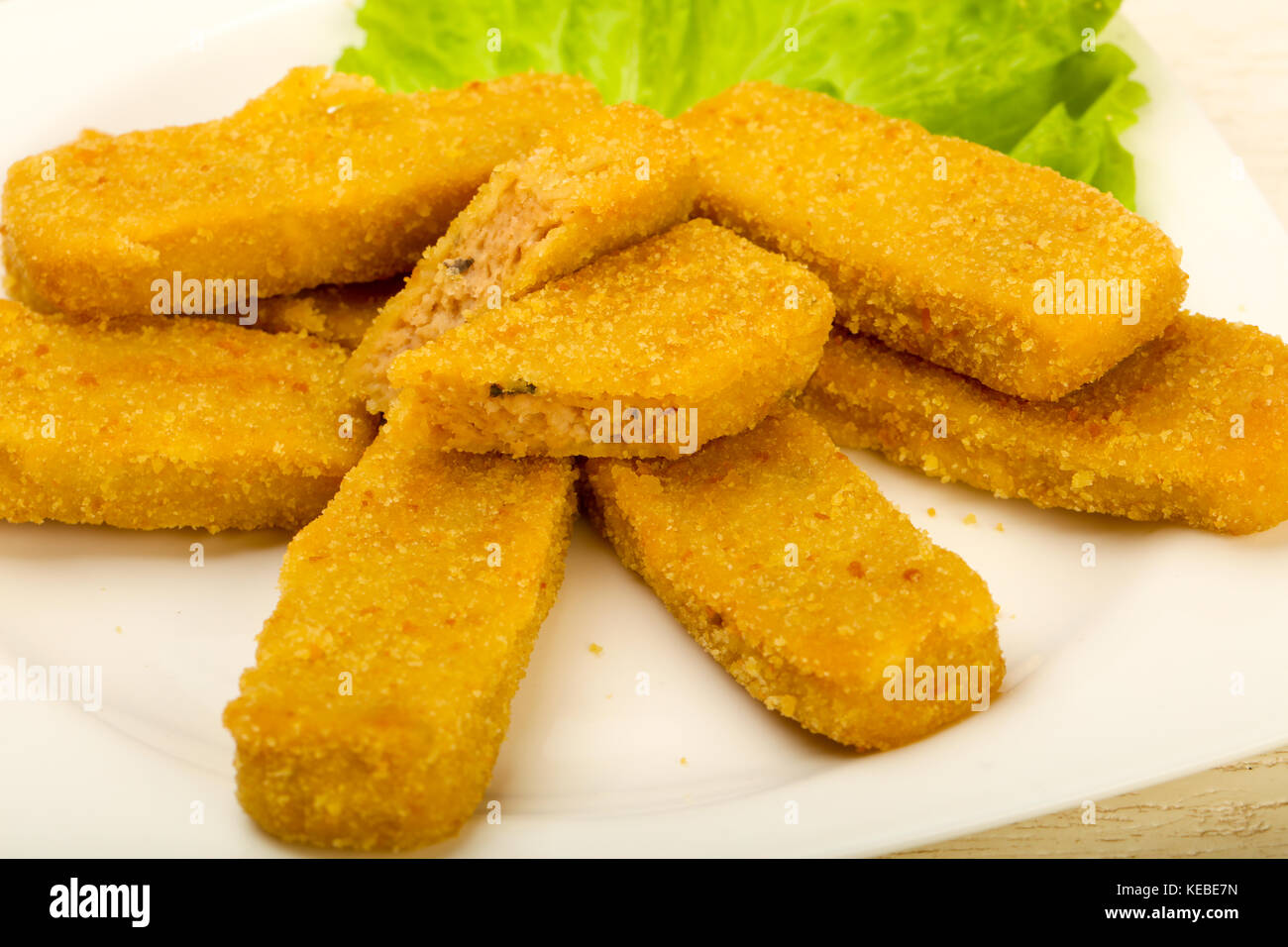Salmon Fish sticks Stock Photo - Alamy