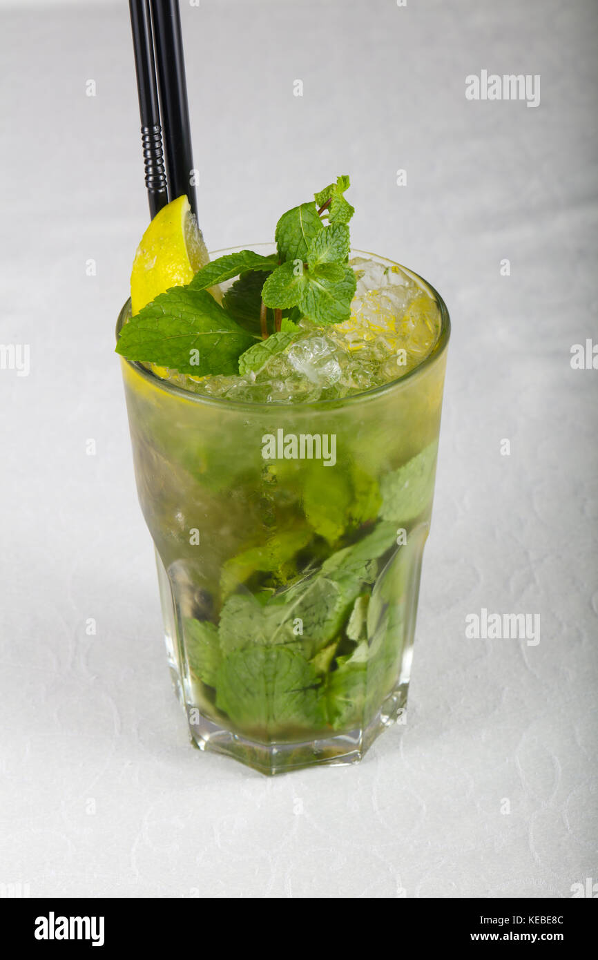Cold Mojito cocktail Stock Photo - Alamy