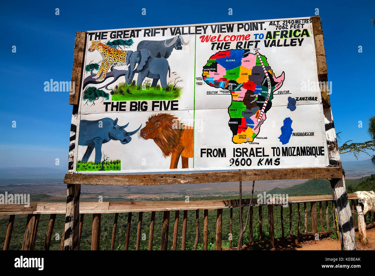 KENYA - DECEMBER, 2014: Great Rift Valley viewpoint Stock Photo - Alamy