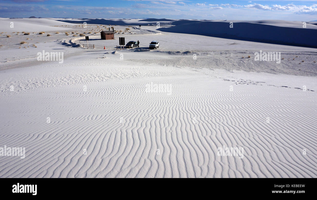 The White Sands desert is located in Tularosa Basin New Mexico Stock ...