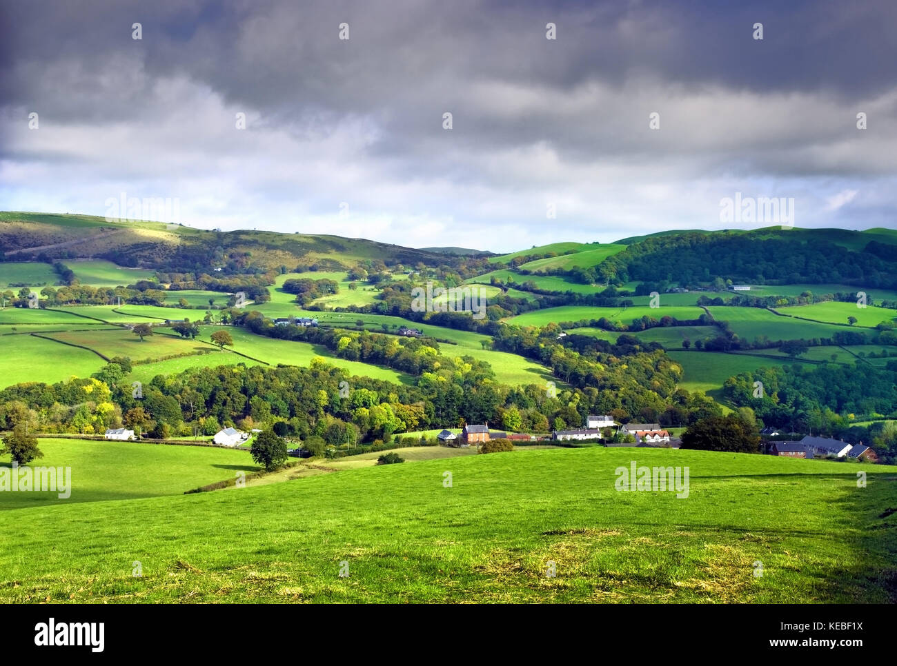 Farming agriculture mid wales landscape hi-res stock photography and ...