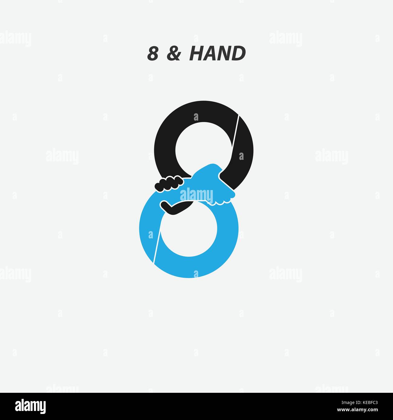 Number 8 icon vector vectors hi-res stock photography and images - Alamy