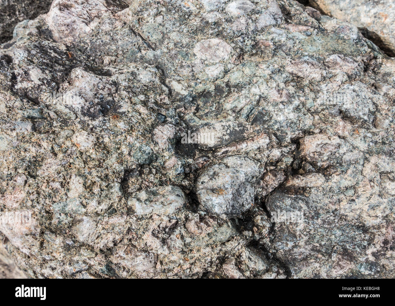 An abstract shot of the textures visible in a piece of rock Stock Photo ...