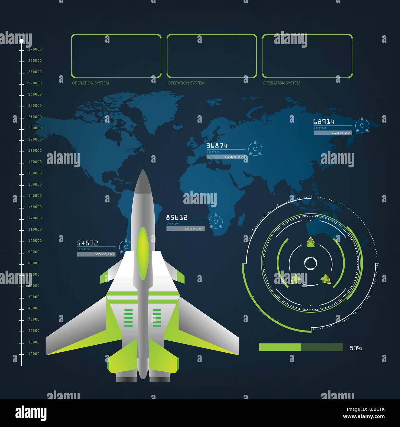 Concept future fighter aircraft Stock Vector Images - Alamy