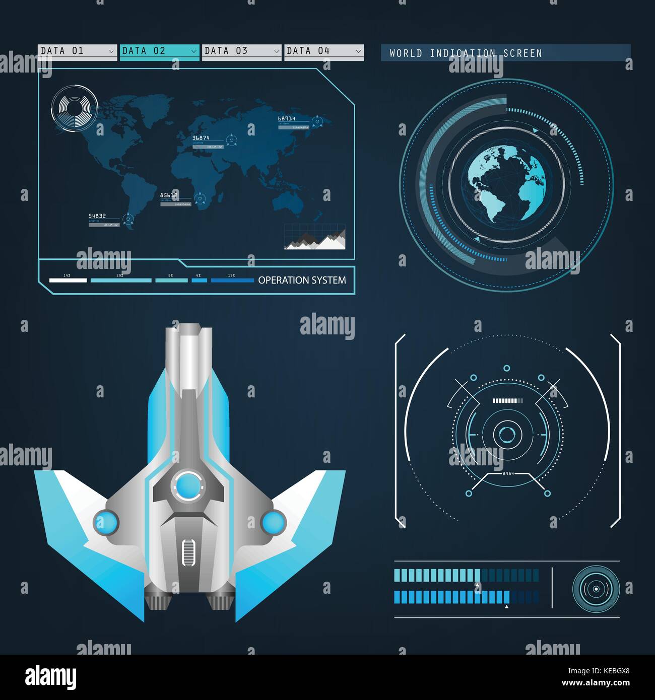 Concept future fighter aircraft Stock Vector Images - Alamy
