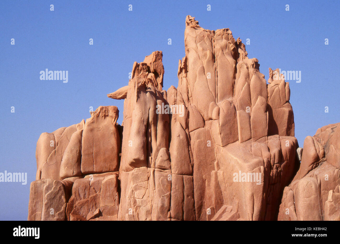 Arbatax, Sardinia. The red rocks Stock Photo - Alamy