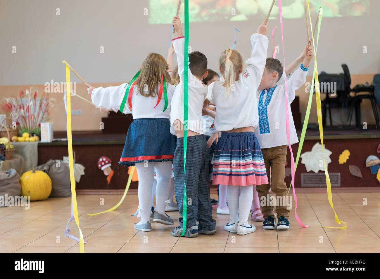 Children dance in kindergarten Stock Photo - Alamy