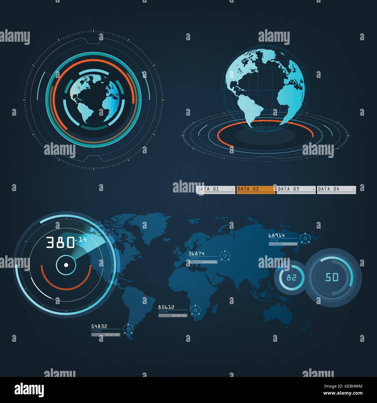 future sight action mode earth interface UI design graphic illustration ...