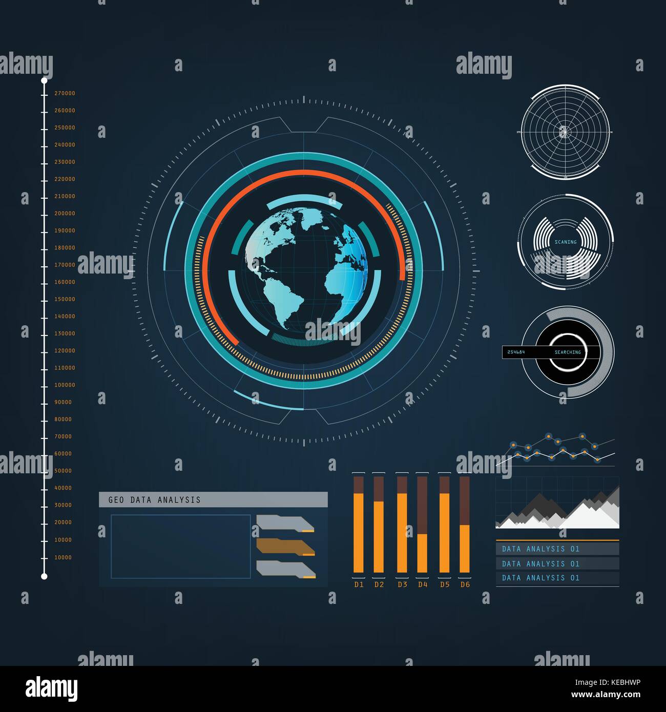 future sight action mode earth interface UI design graphic illustration ...