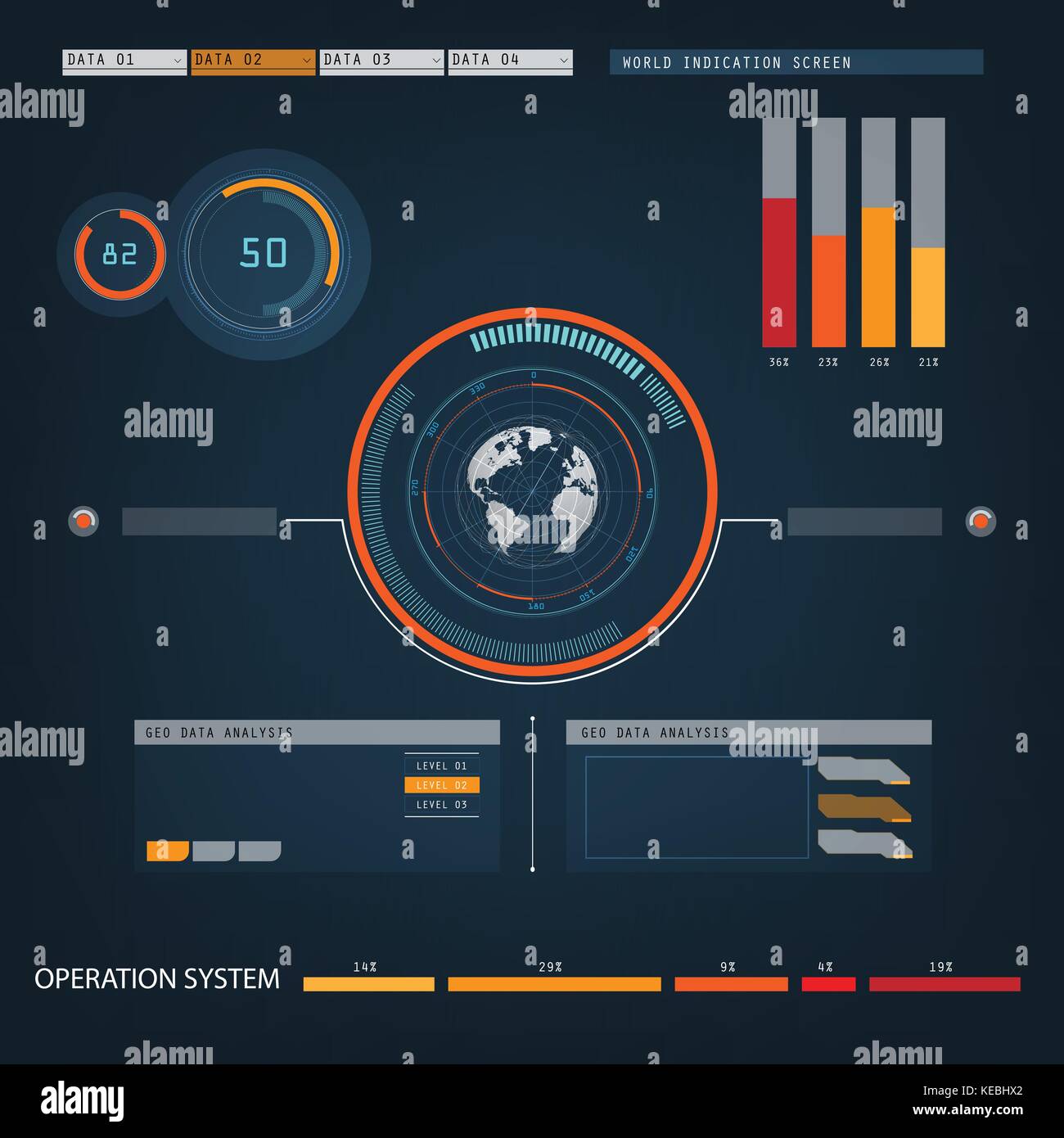 future sight action mode earth interface UI design graphic illustration ...